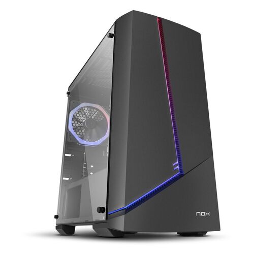 Nox NXINFTYALPHA - Caixa NOX Infinity Alpha Glass RGB Black mATX ...